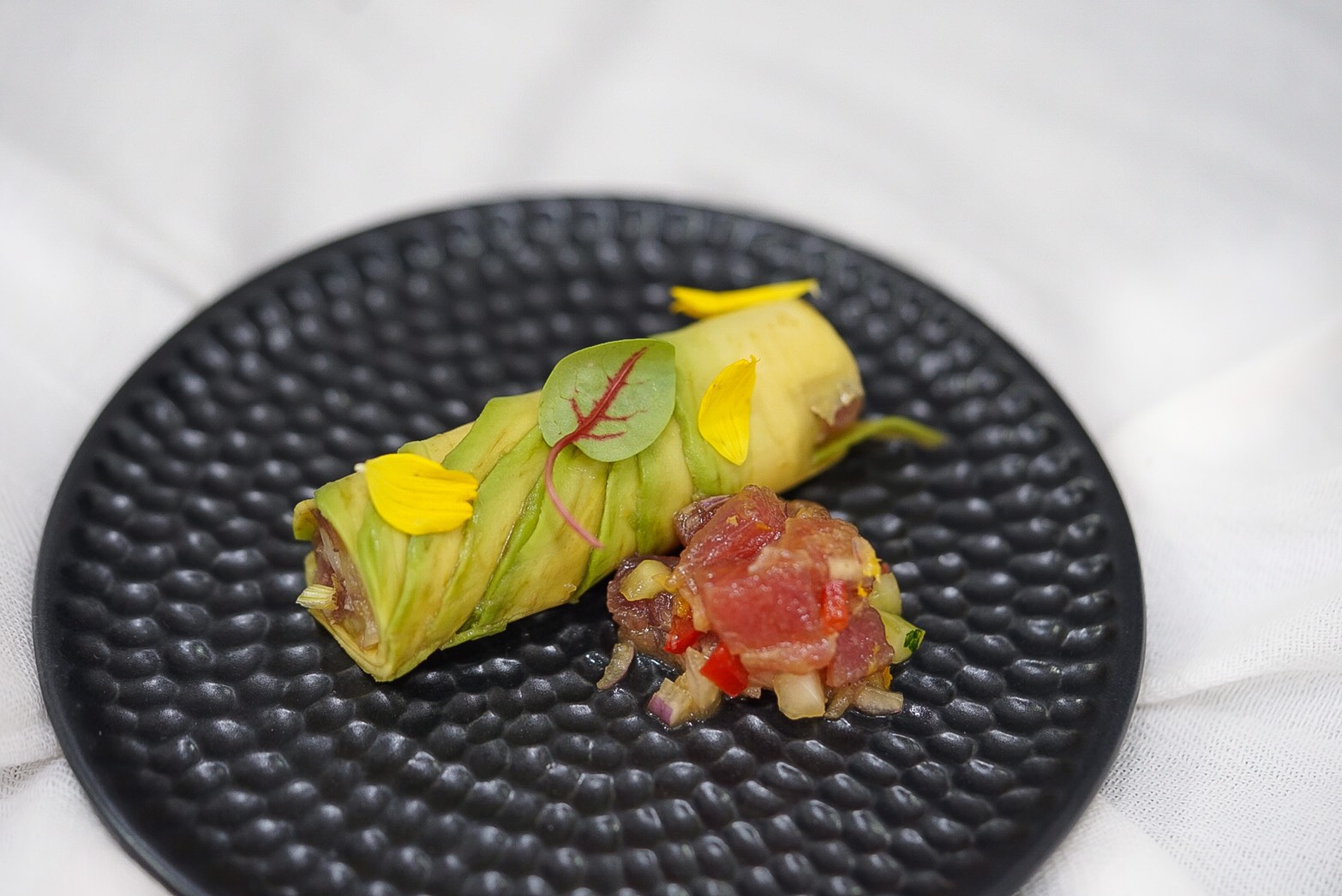 Avocado Wrap With Tuna Yukke : Signature By Chef Ram - My Dining Chef